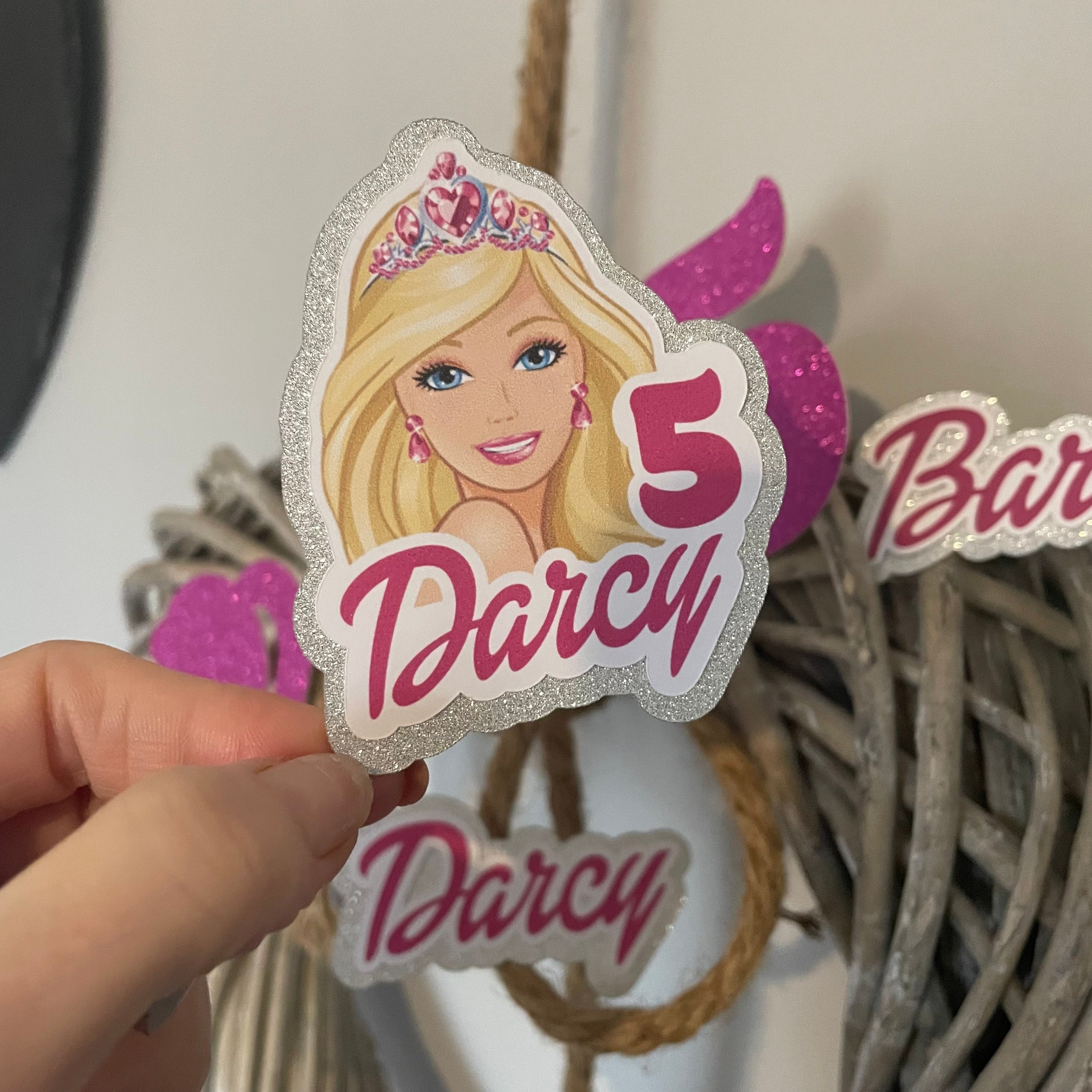 Barbie Cupcake Toppers - Etsy UK