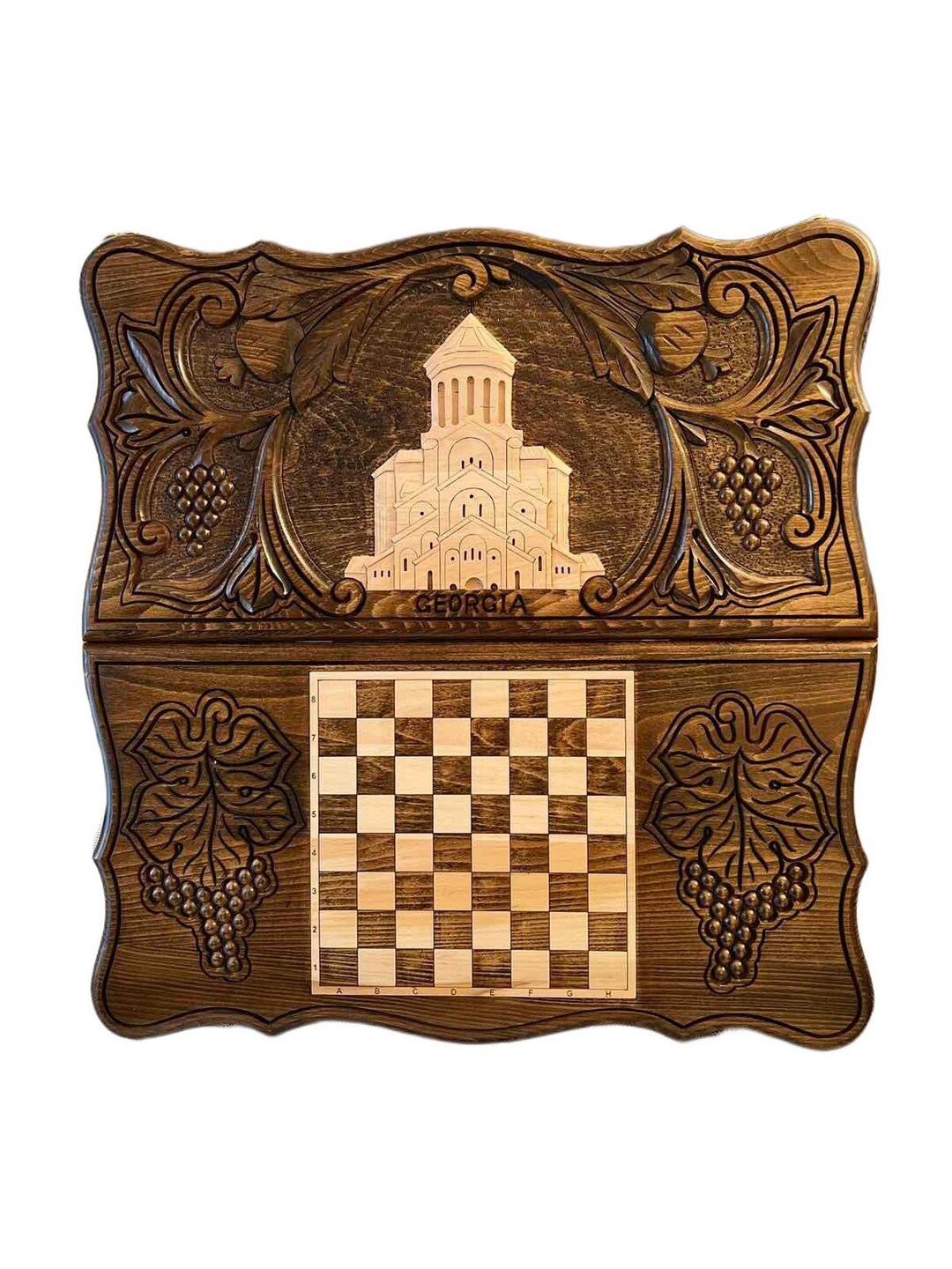 Backgammon Hand-made, Made From Natural Walnut Wood - Etsy