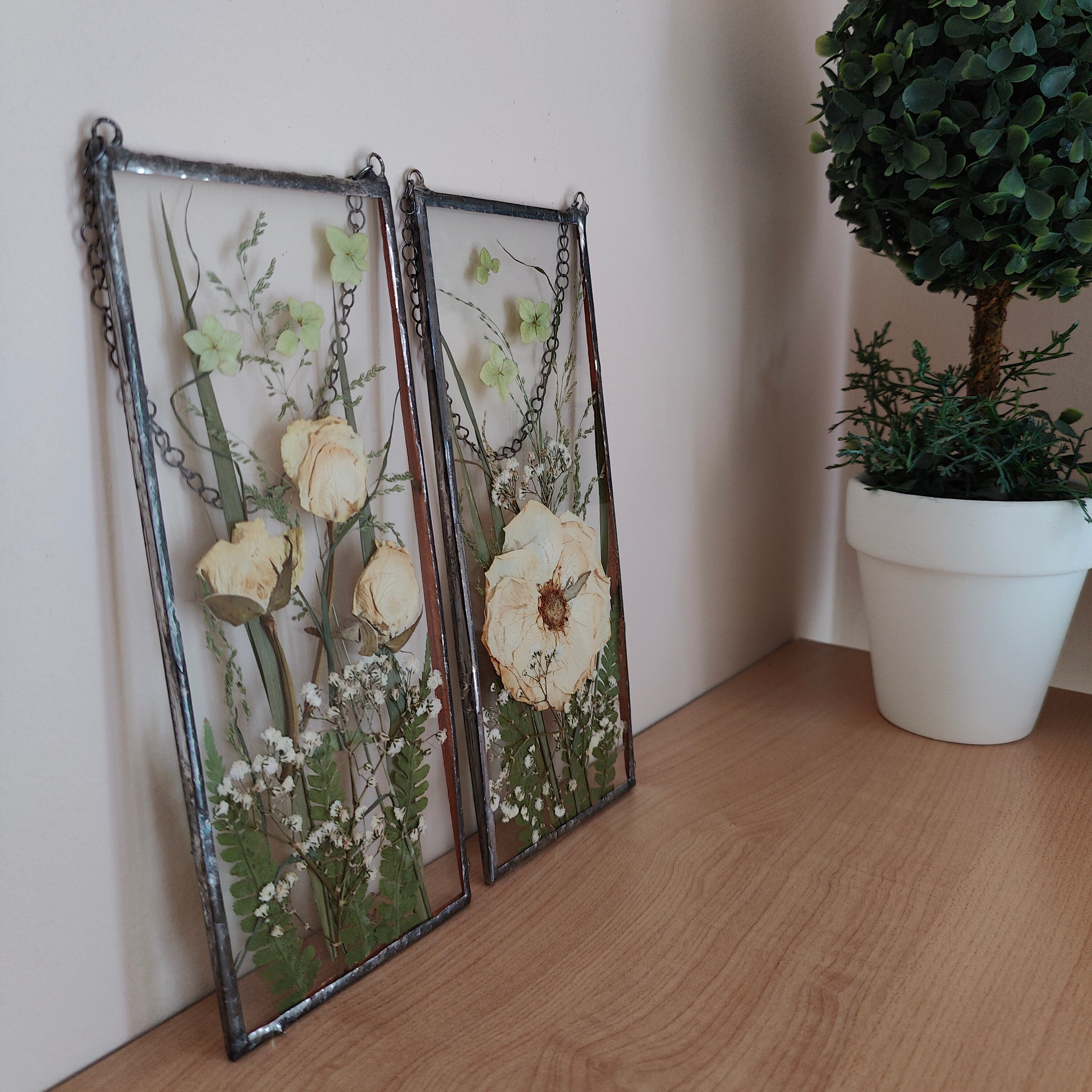 Herbarium Frame Pressed Flower Frame Suncatcher Dried Flower Art Wall ...