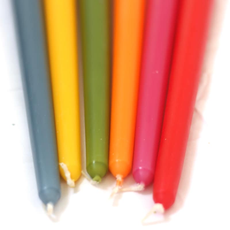 Red Drip Taper Candles - Etsy UK