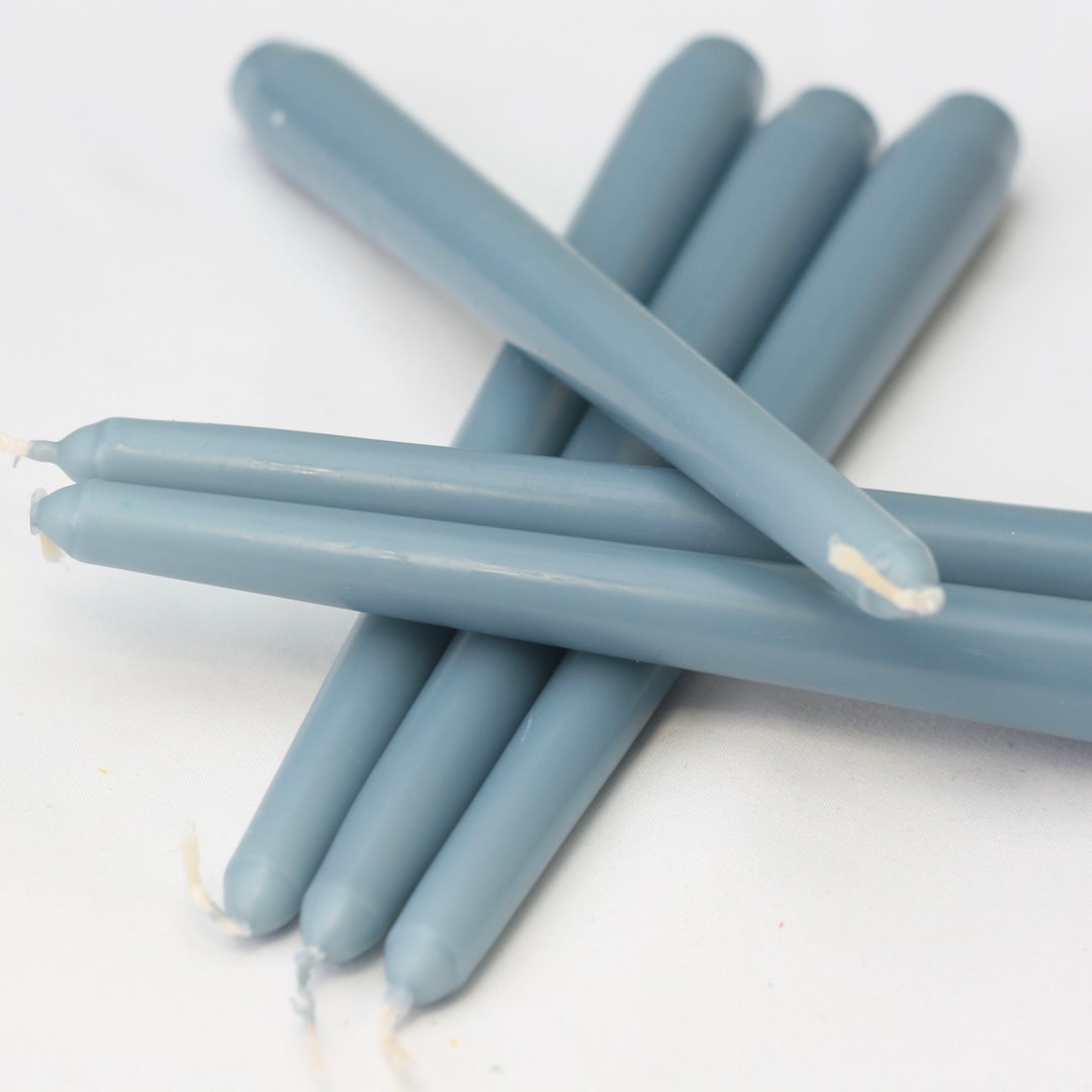 Ocean Blue Taper Candles / Dinner Candles / Pack of 6 / 25cm Long ...