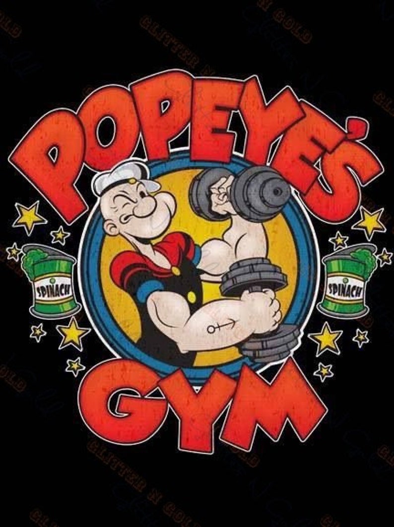 2 JPG Files Cookies and Popeyes Gym - Etsy