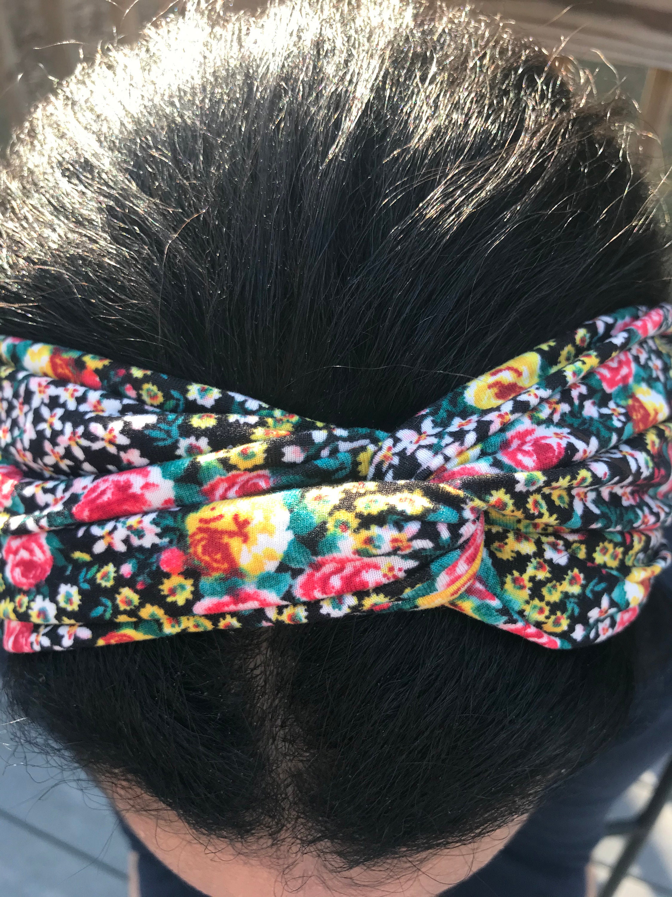Matilda Twist Headband | Floral Twist Knot Boho Headband, Soft Turban ...