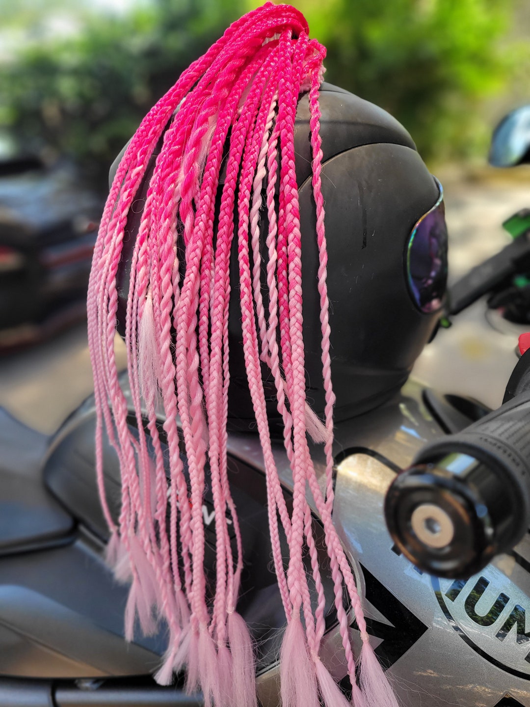 Biker Braids, Basic Braids Twists-any Color, Helmet Braid, Helmet ...