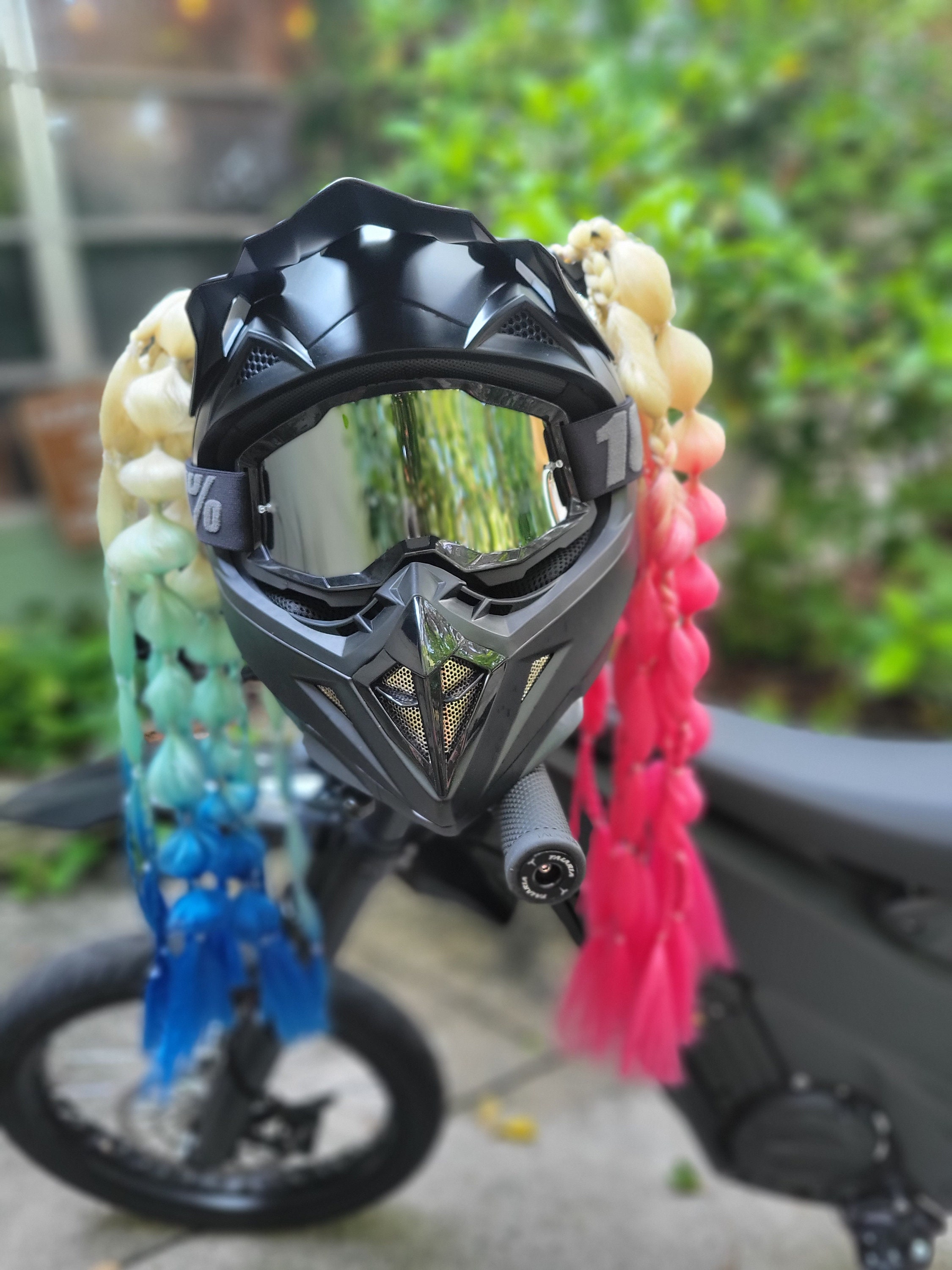 Biker Braids, Harley Quinn Pigtails, Rave Braid, Helmet Ponytail ...