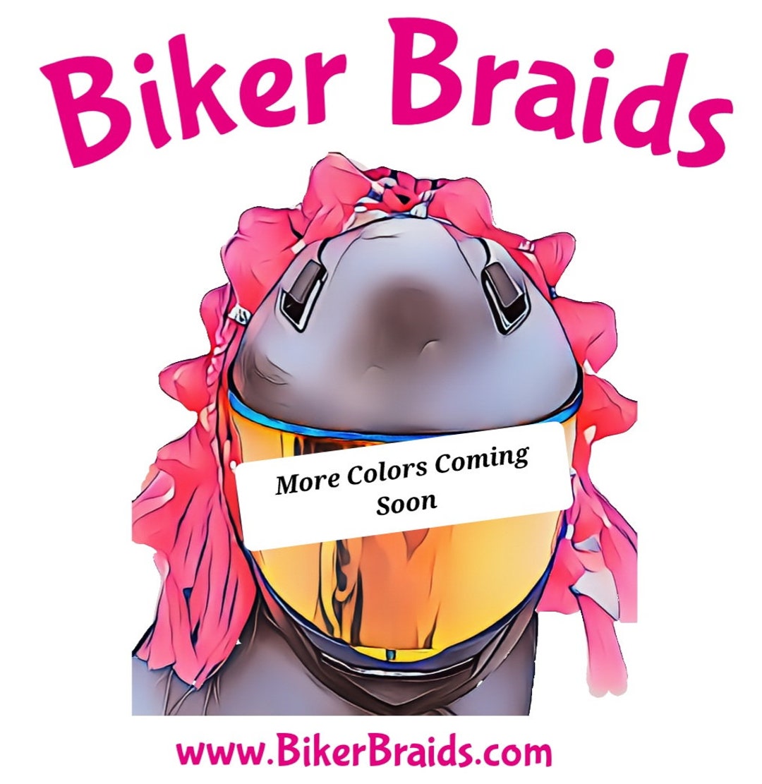 Pixie Locks Biker Braids, Rave Braid, Helmet Ponytail, Helmet Flair ...