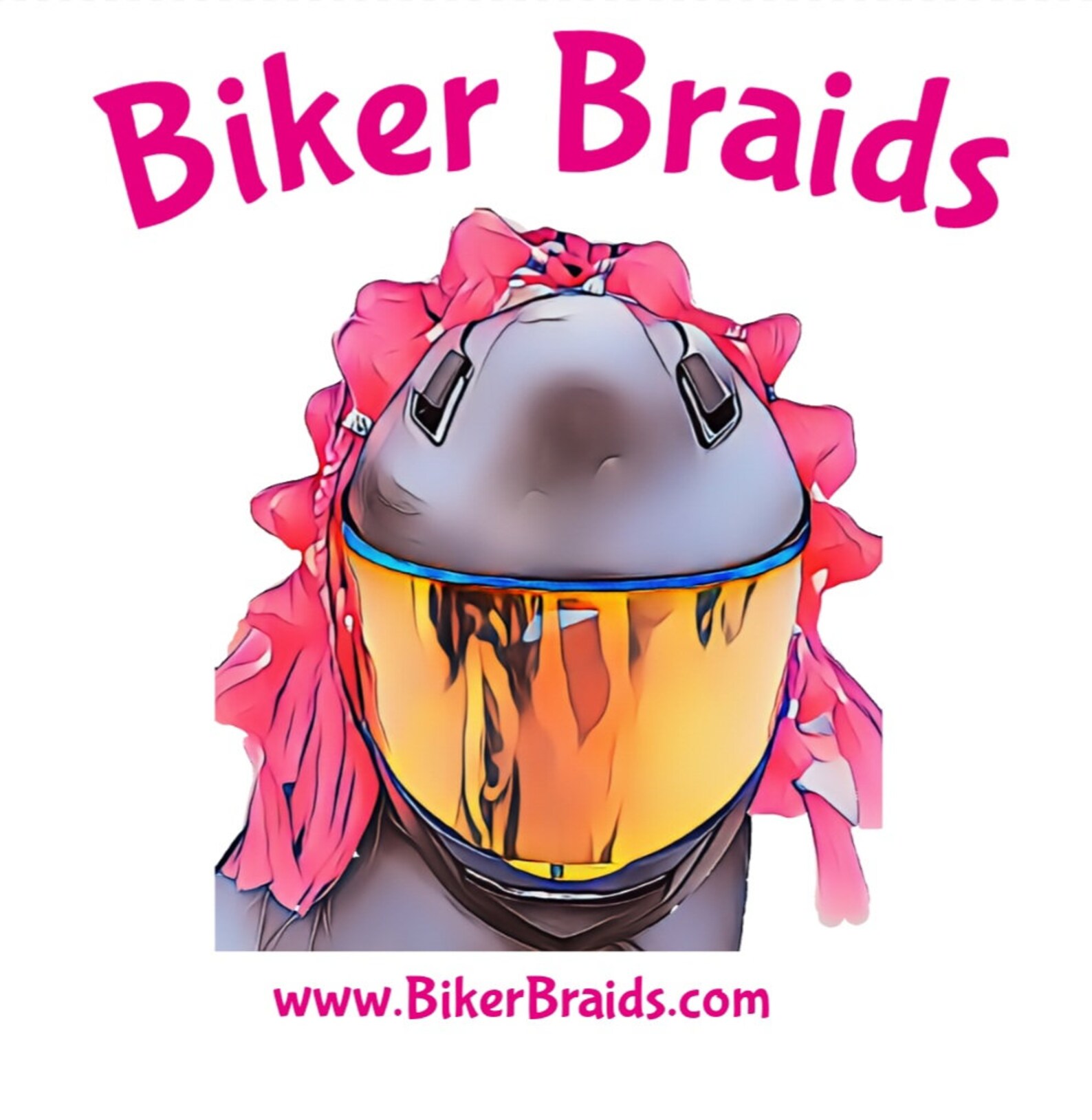 Pixie Locks Biker Braids, Unicorn Dream, Rave Braid, Helmet Ponytail ...