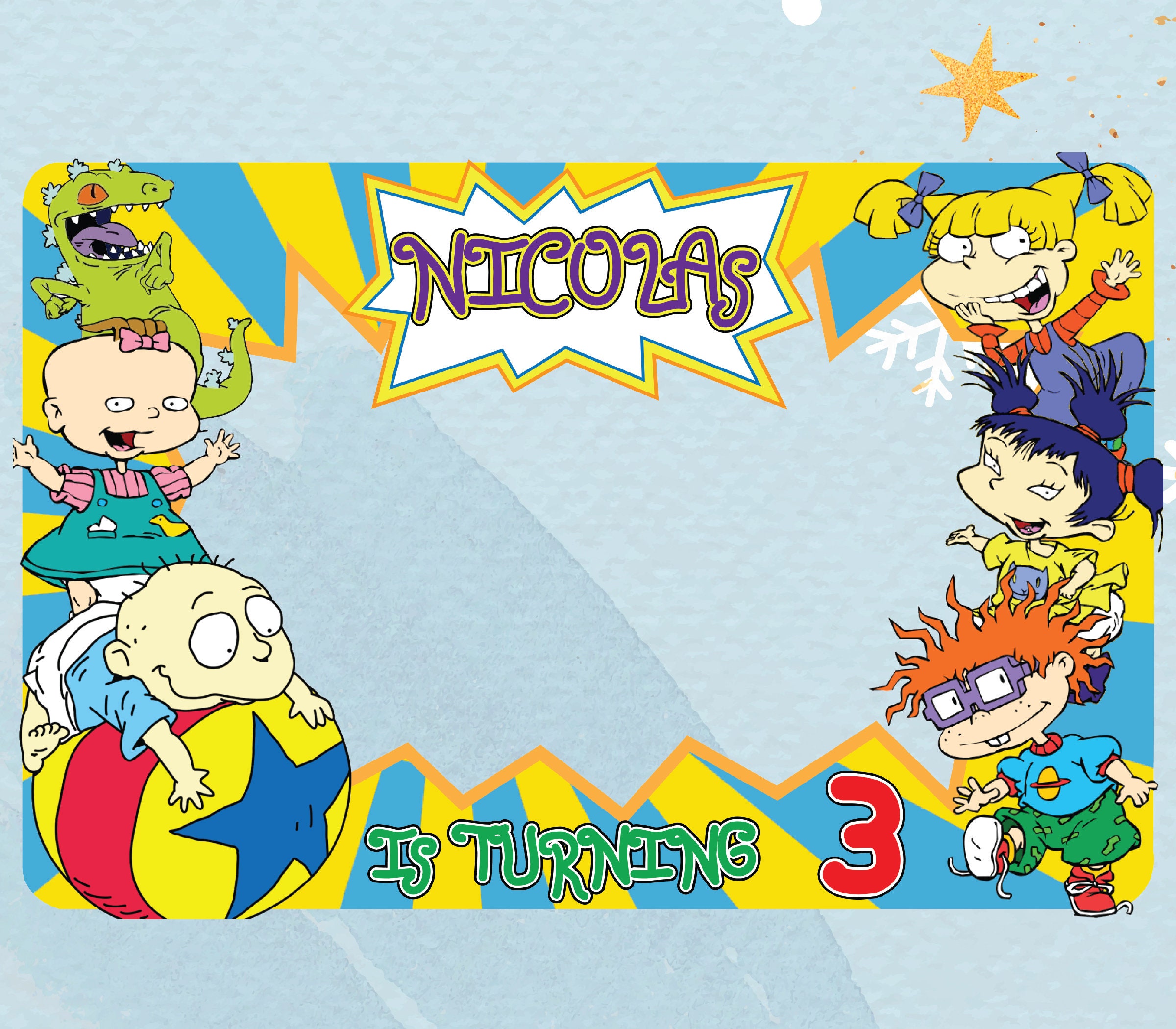 Rugrats Photo Booth Rugrats Photo Frame Rugrats Rugrats | Etsy