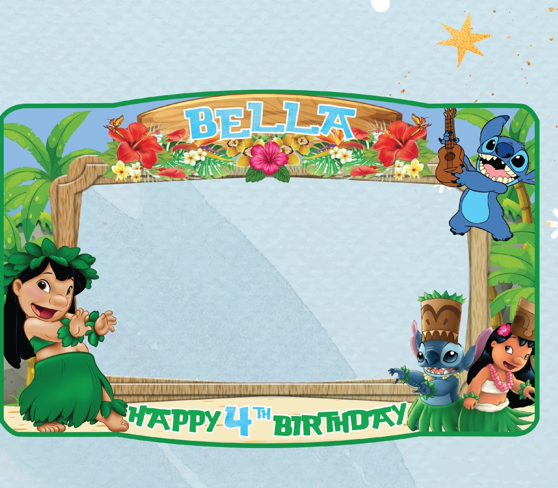 Lilo Stitch Photo Booth Lilo Stitch Photo Frame Lilo Stitch | Etsy