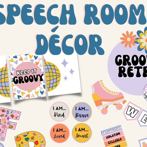 BOHO Rainbow Speech Room Décor Modern Theme Digital - Etsy
