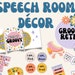 Groovy Retro Speech Room Décor | 70's Theme | Digital Download - Etsy