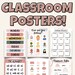 BOHO Rainbow Classroom Posters Décor | Modern Theme | Digital Download ...