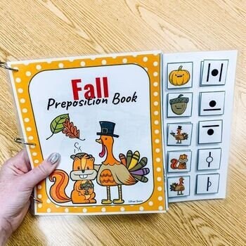 Fall Preposition Interactive Book Parent Activities - Etsy