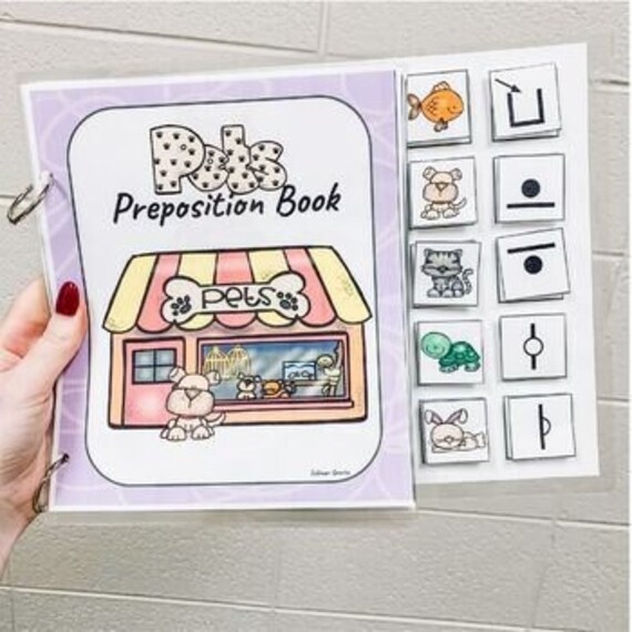 Pet Preposition Interactive Book Parent Activities - Etsy