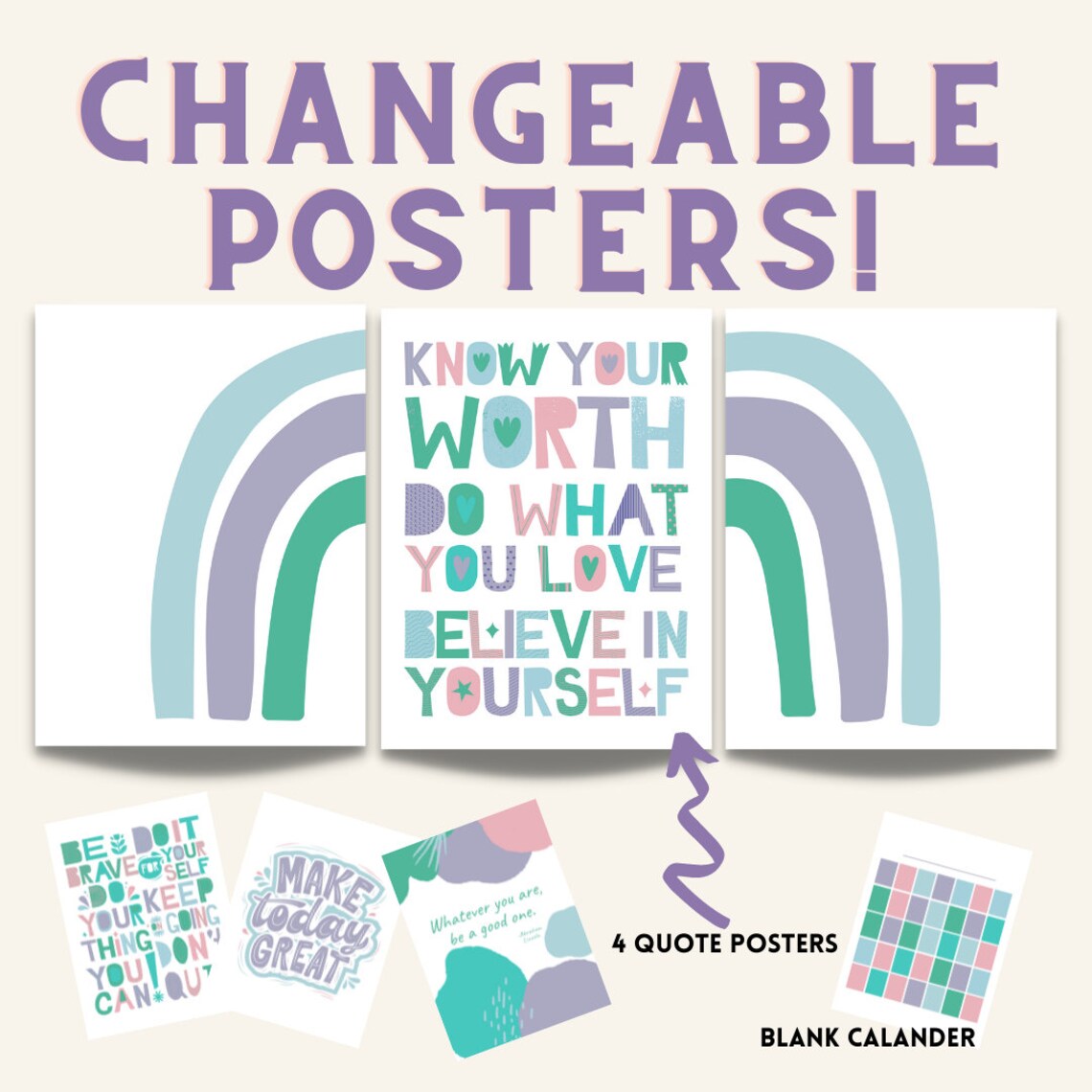 Speech Room Décor Cotton Candy Color Theme Pastel Theme - Etsy