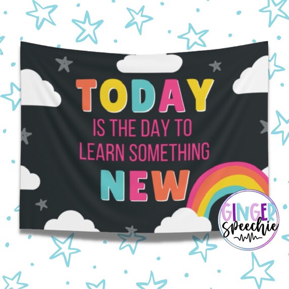Today is the Day to Learn Something New Wall Tapestry | Etsy