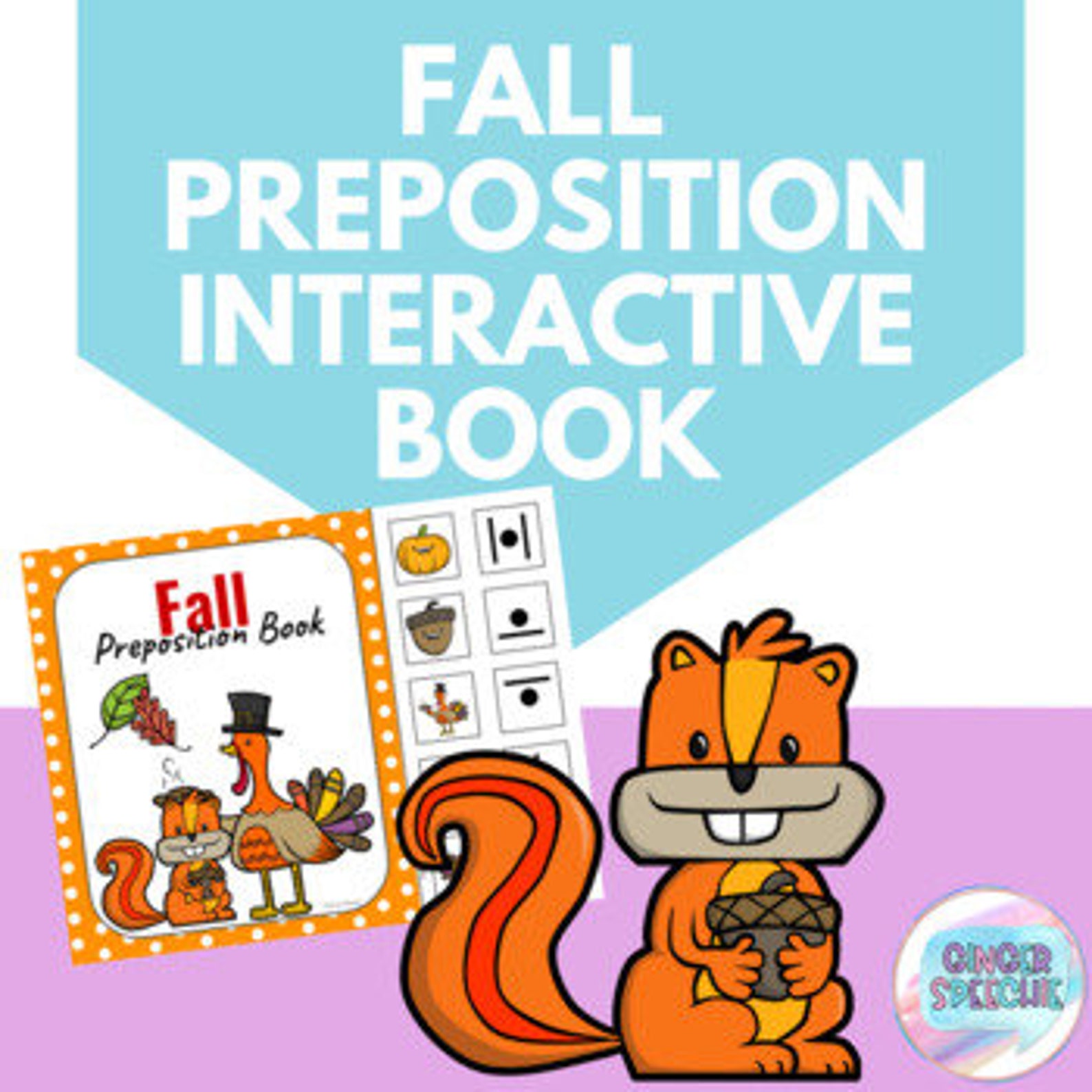 Fall Preposition Interactive Book Parent Activities - Etsy