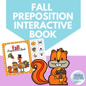 Fall Preposition Interactive Book | Parent Activities | Language DIY ...