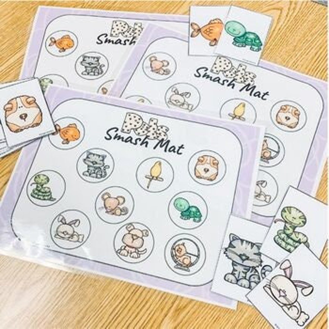 Pet Smash Mats and Sensory Bin Cards | Parent Activities | Sensory Play ...