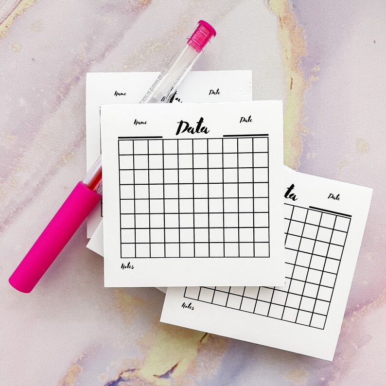 Data Sticky Notes Speech Therapy SPED Data Collection - Etsy