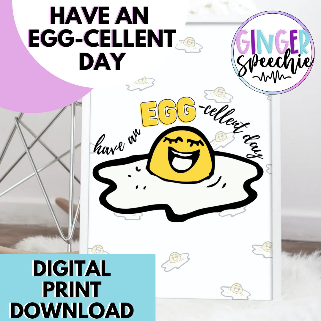 Have an Egg-cellent Day Digital Print Download Classroom - Etsy