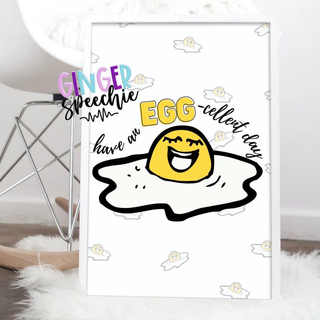 Have an Egg-cellent Day Digital Print Download Classroom - Etsy