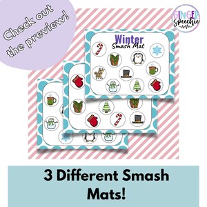 Winter Smash Mats and Sensory Bin Cards | Parent Activities | Sensory ...