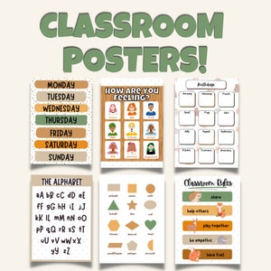 Woodland Speech Room Décor | Forest Camping Theme | Digital Download - Etsy