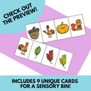 Fall Smash Mats and Sensory Bin Cards Parent Activities - Etsy