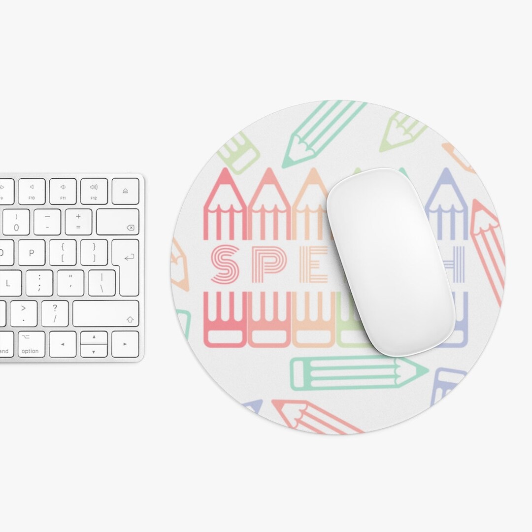 Rainbow Speech Pencils Therapist | Mouse Pad | SLP Office - Etsy