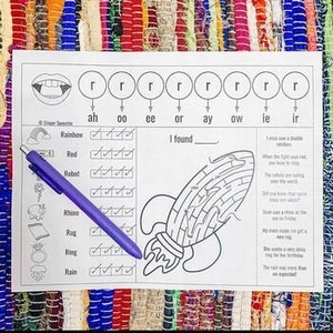 One Sheet Articulation Activities Must Have Speech Therapy Digital ...