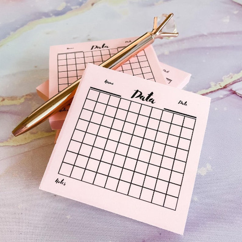 Data Sticky Notes Speech Therapy SPED Data Collection - Etsy