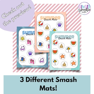 Summer Smash Mats and Sensory Bin Cards | Parent Activities | Sensory ...