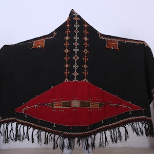 Vintage Hooded Cloak Traditional Wool Cape"akhnif Cape" Moroccan Style ...