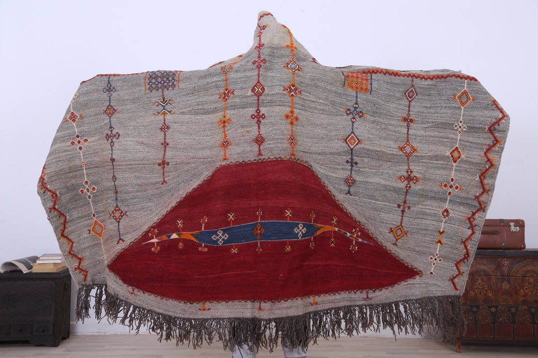 Amazing Vintage Burnous Wool Cape Morocan Berber Tribal Capeakhnif ...