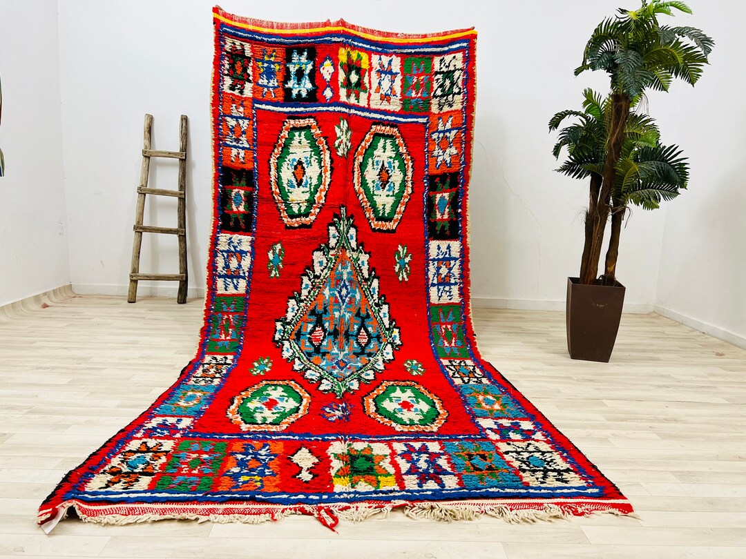 Moroccan Large Rug,berber Wool Rug,area Rug,living Room Rugs11.6x5.1ft ...
