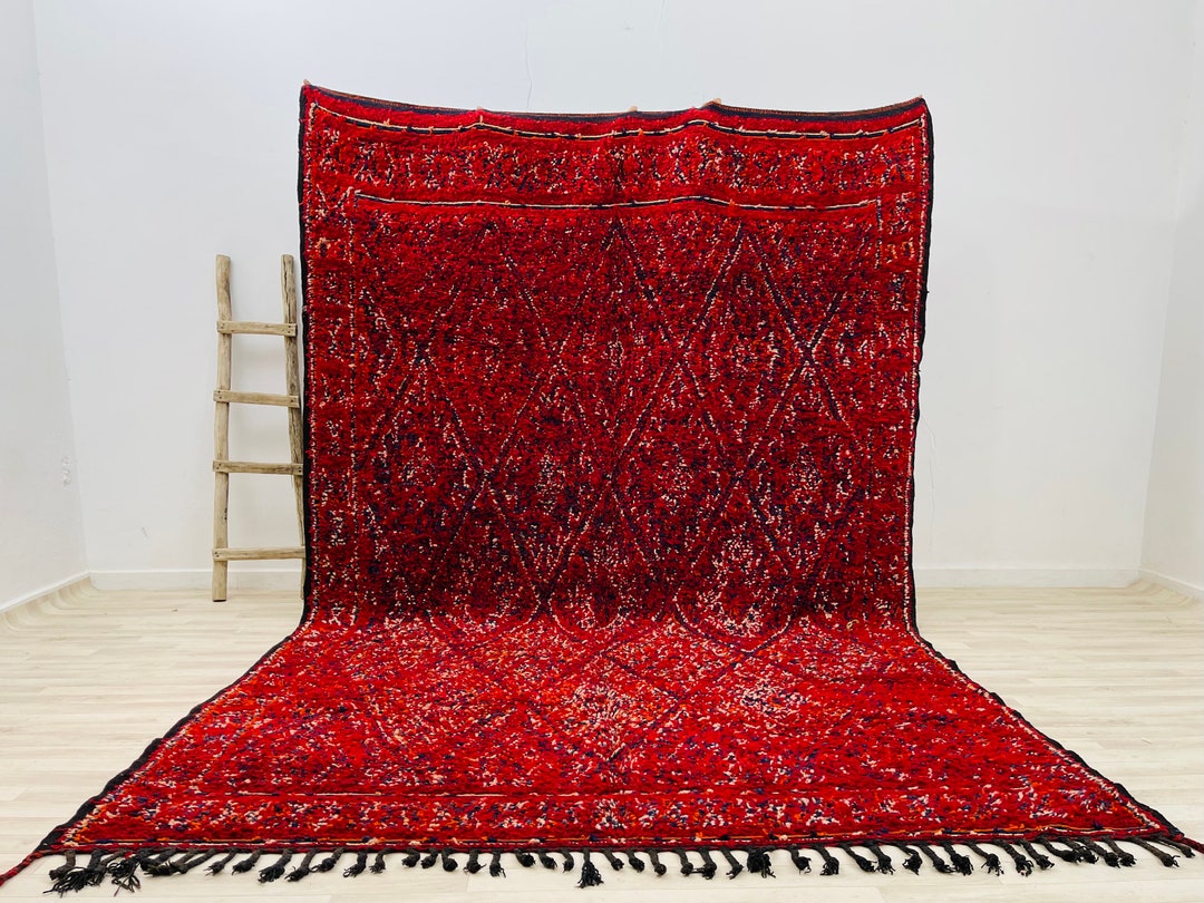 Moroccan Large Wool Rug,berber Area Rug 11x7 Feet,authentic Rug ...