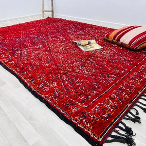 Moroccan Large Wool Rug,berber Area Rug 11x7 Feet,authentic Rug ...