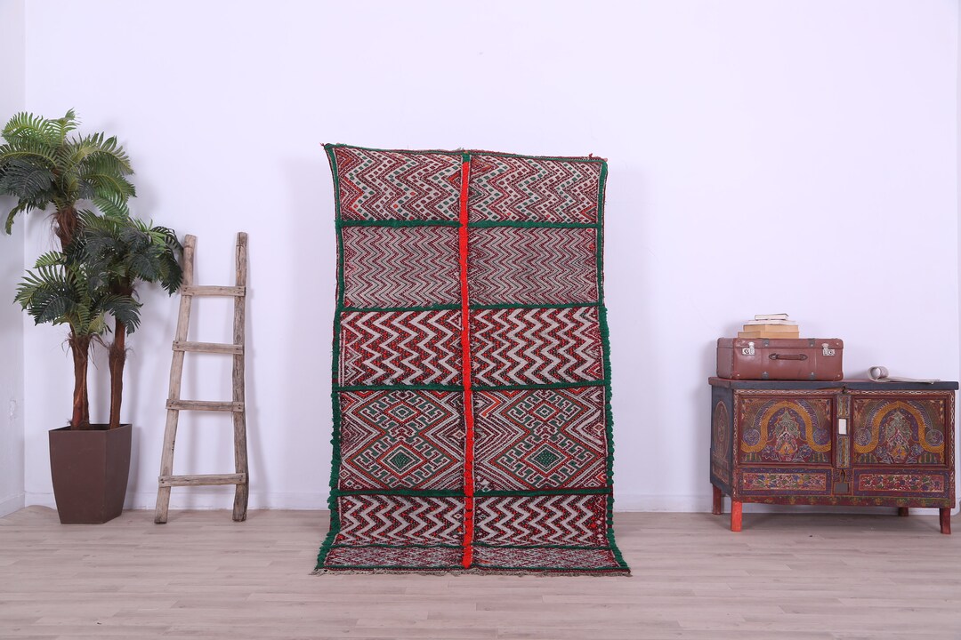 Moroccan Kilim,berber Design Kilim,handwoven Kilim,handmade Flat Woven ...