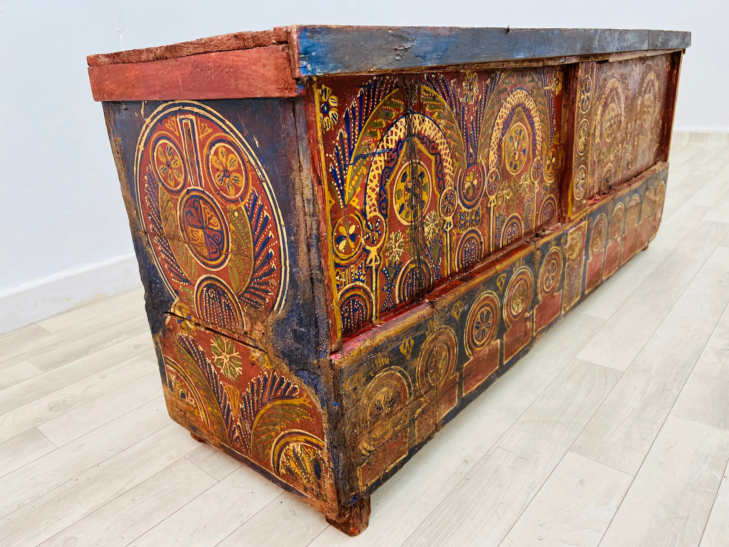 Vintage Treasure Chest-extra Large Trunk-storage Wooden - Etsy