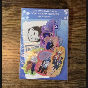 Sticker Set Satoru Gojo and Suguru Geto JJK Individual stickers - Etsy ...