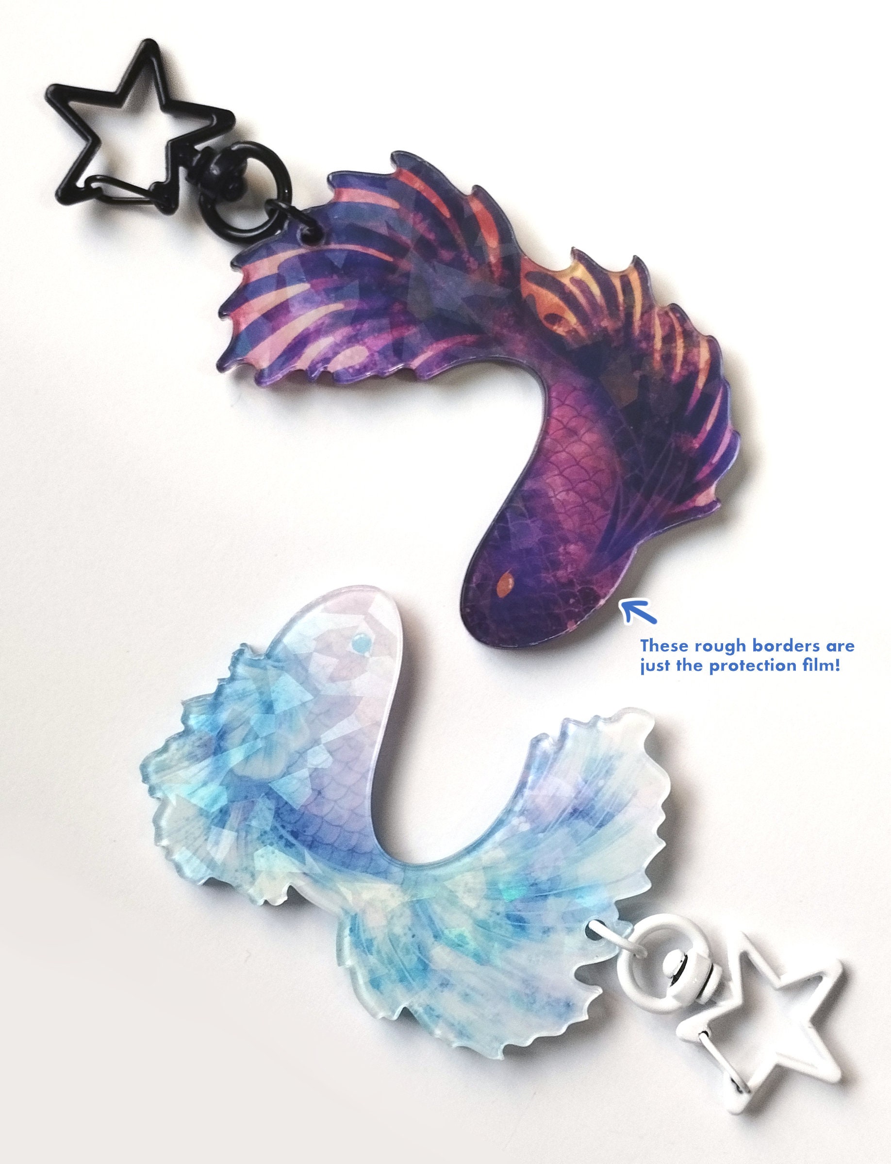 PREORDER Satoru Gojo & Suguru Geto Betta Fish pairing matching Charms ...