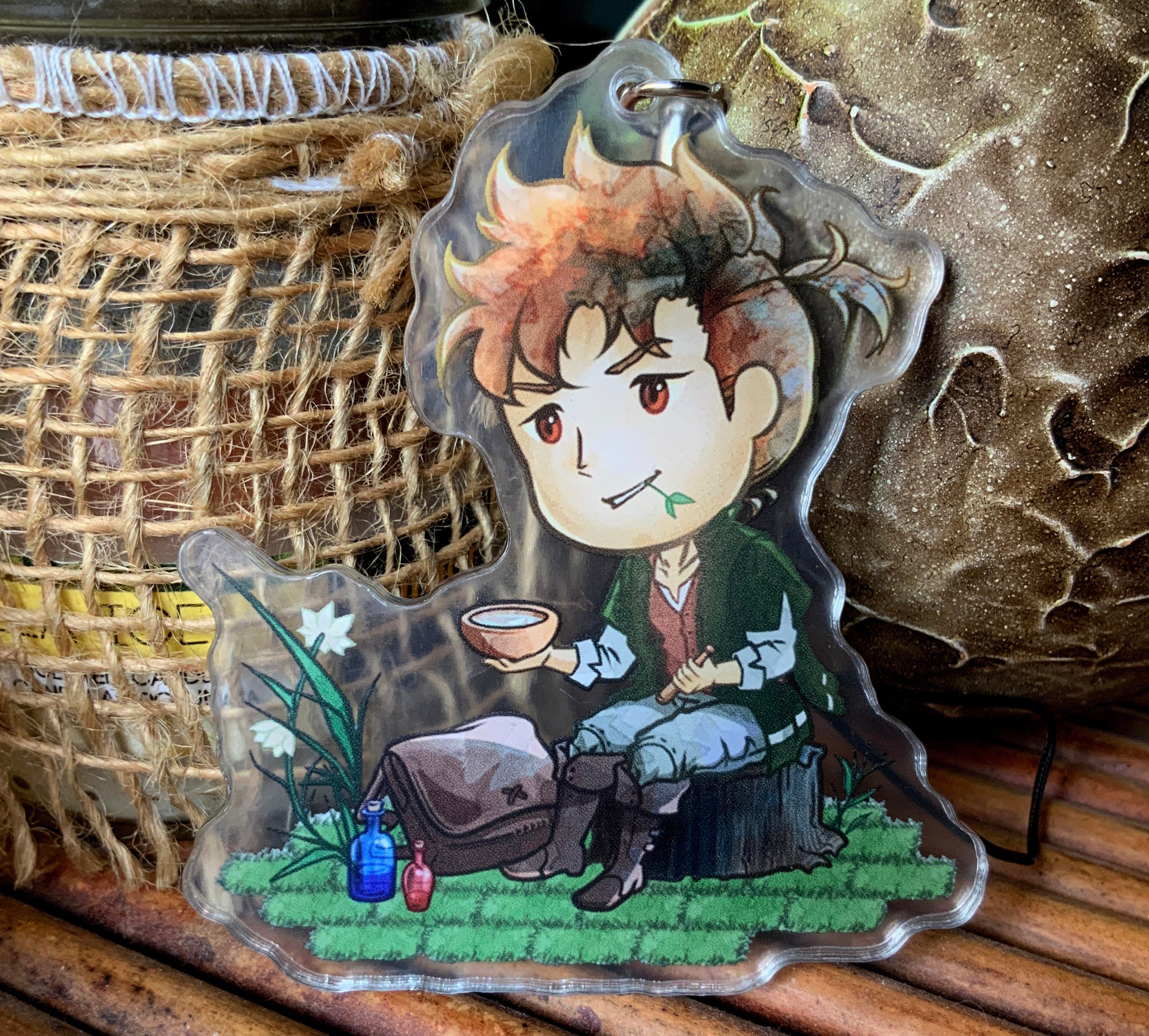 Keychain Octopath Traveler / Cyrus Therion Alfyn Primrose Ophilia ...