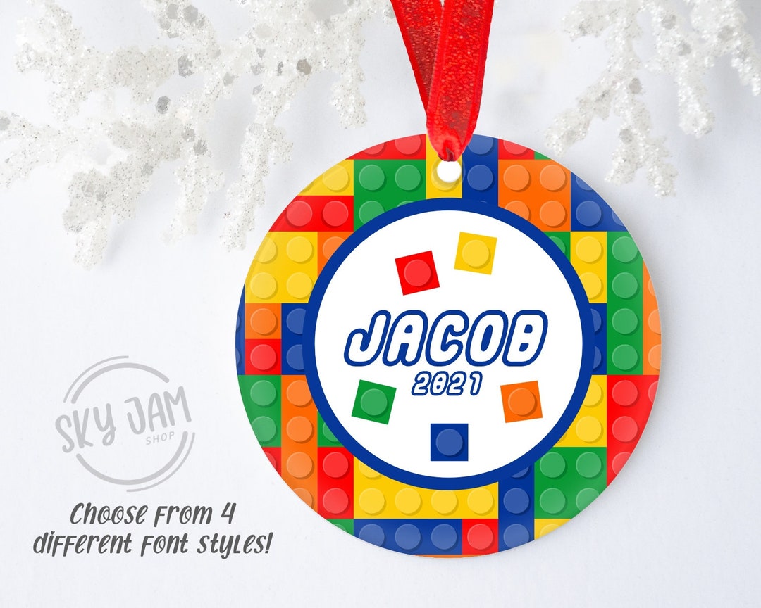 Building Bricks Ornament, Building Blocks Christmas Ornament ...