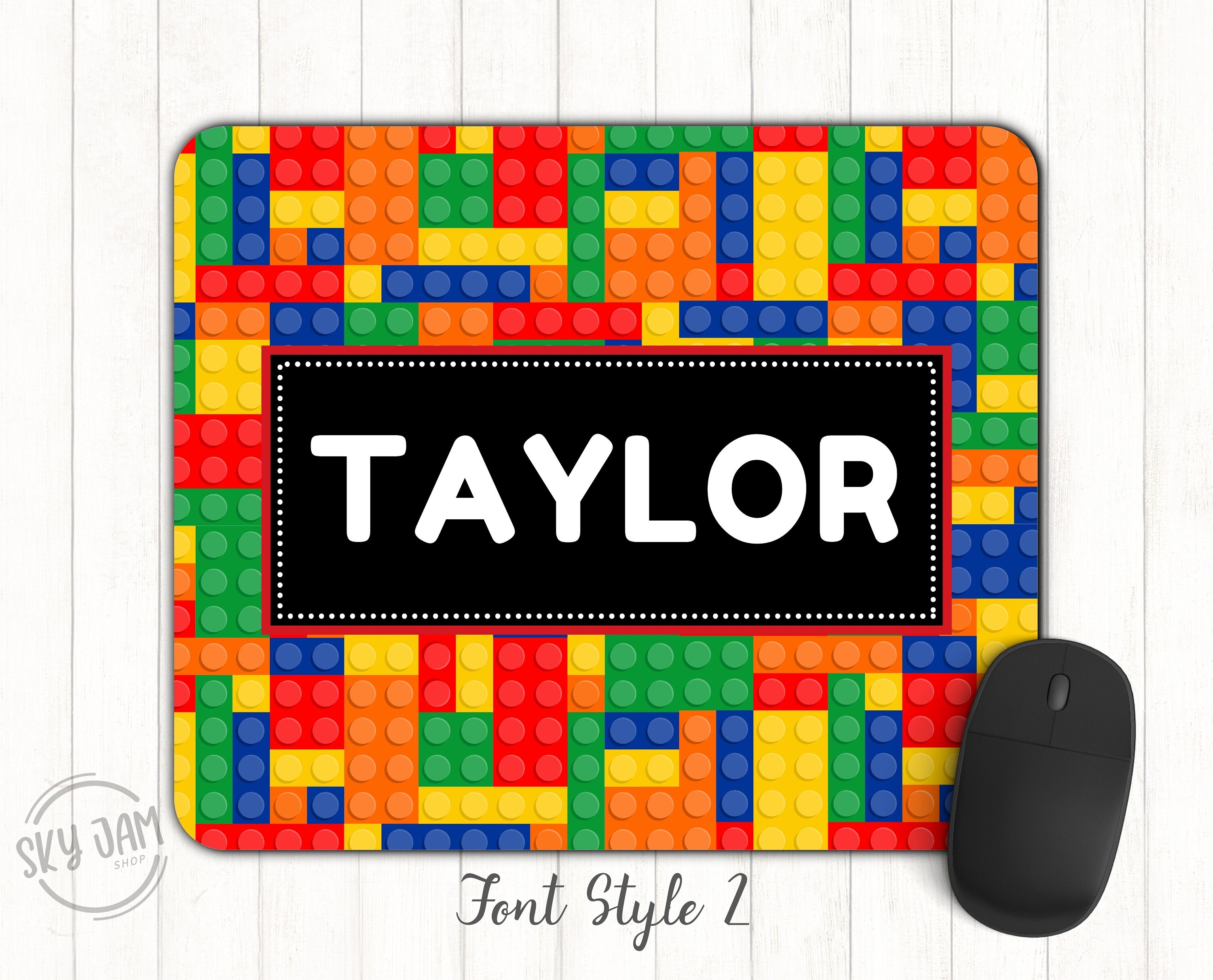 Toy Brick Mousepad, Personalized Mousepad for Kids Building Blocks ...