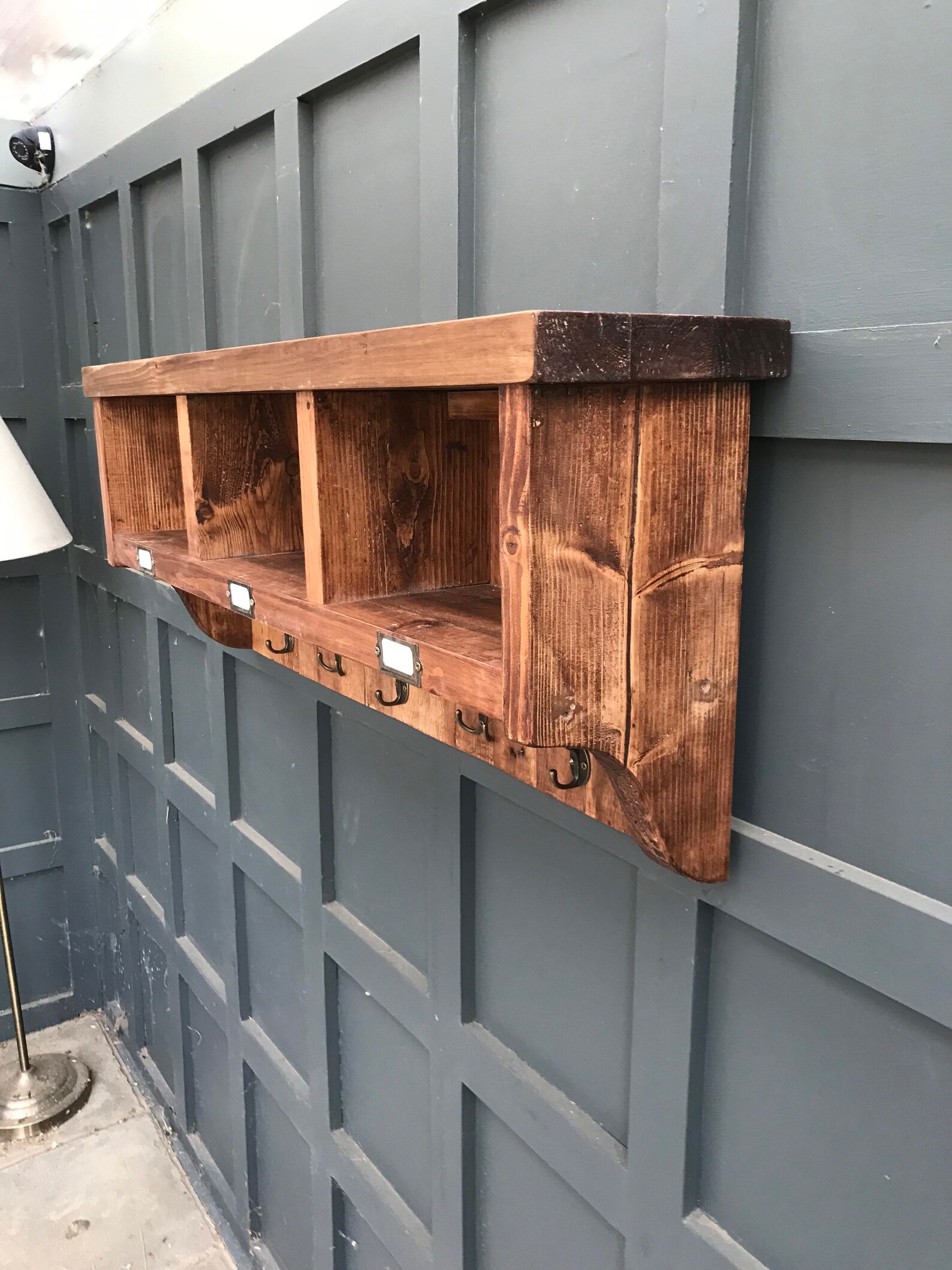 Boot Room Coat Rack With Hat Shelf | Etsy