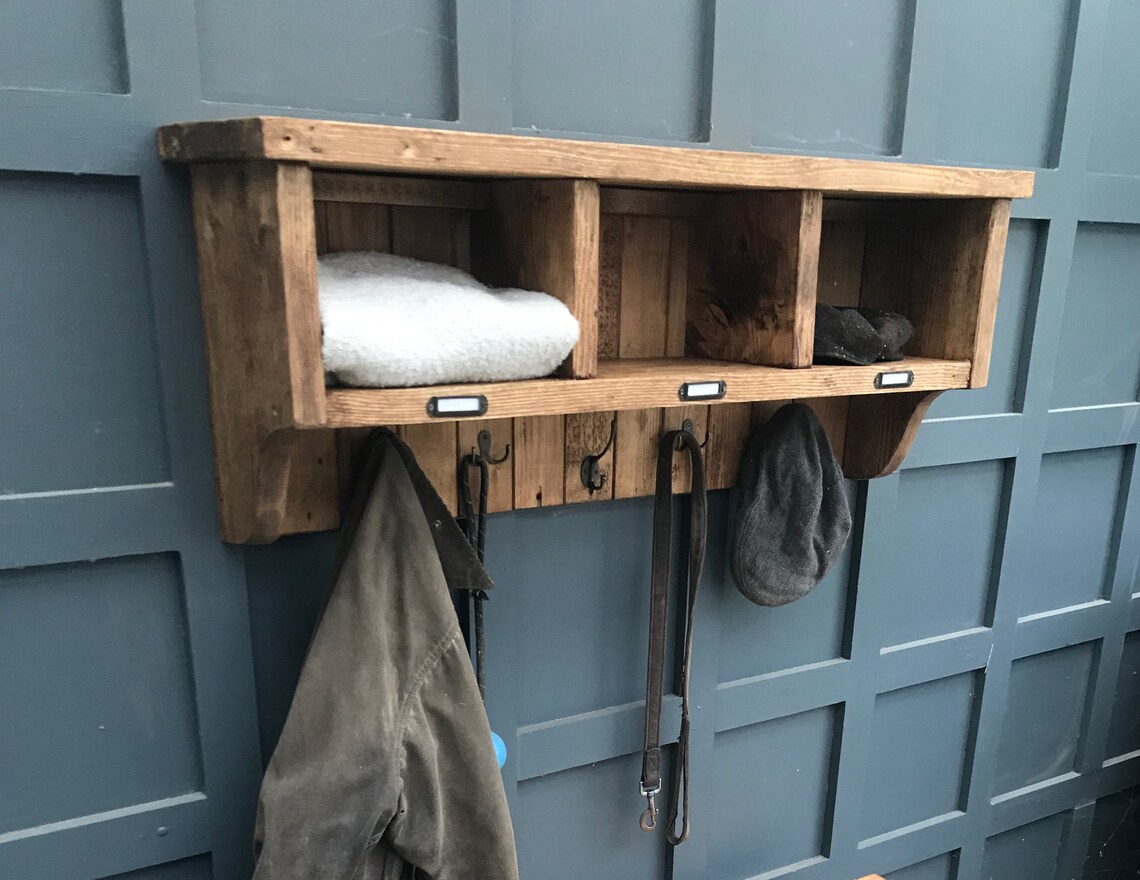 Boot Room Coat Rack With Hat Shelf | Etsy