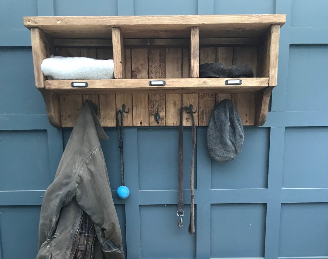 Boot Room Coat Rack With Hat Shelf - Etsy UK