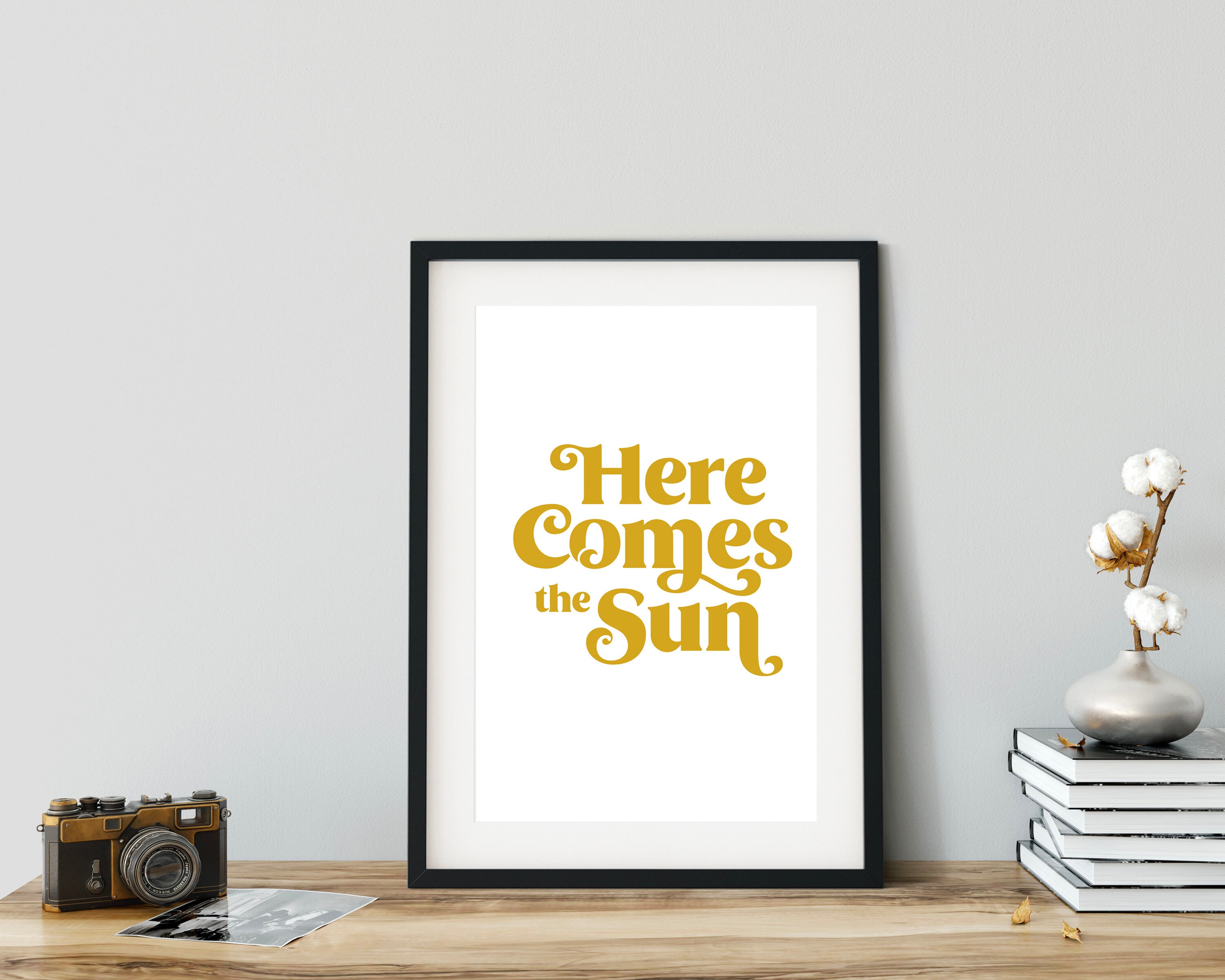Here Comes the Sun Art Print the Beatles Wall Art 1960s - Etsy