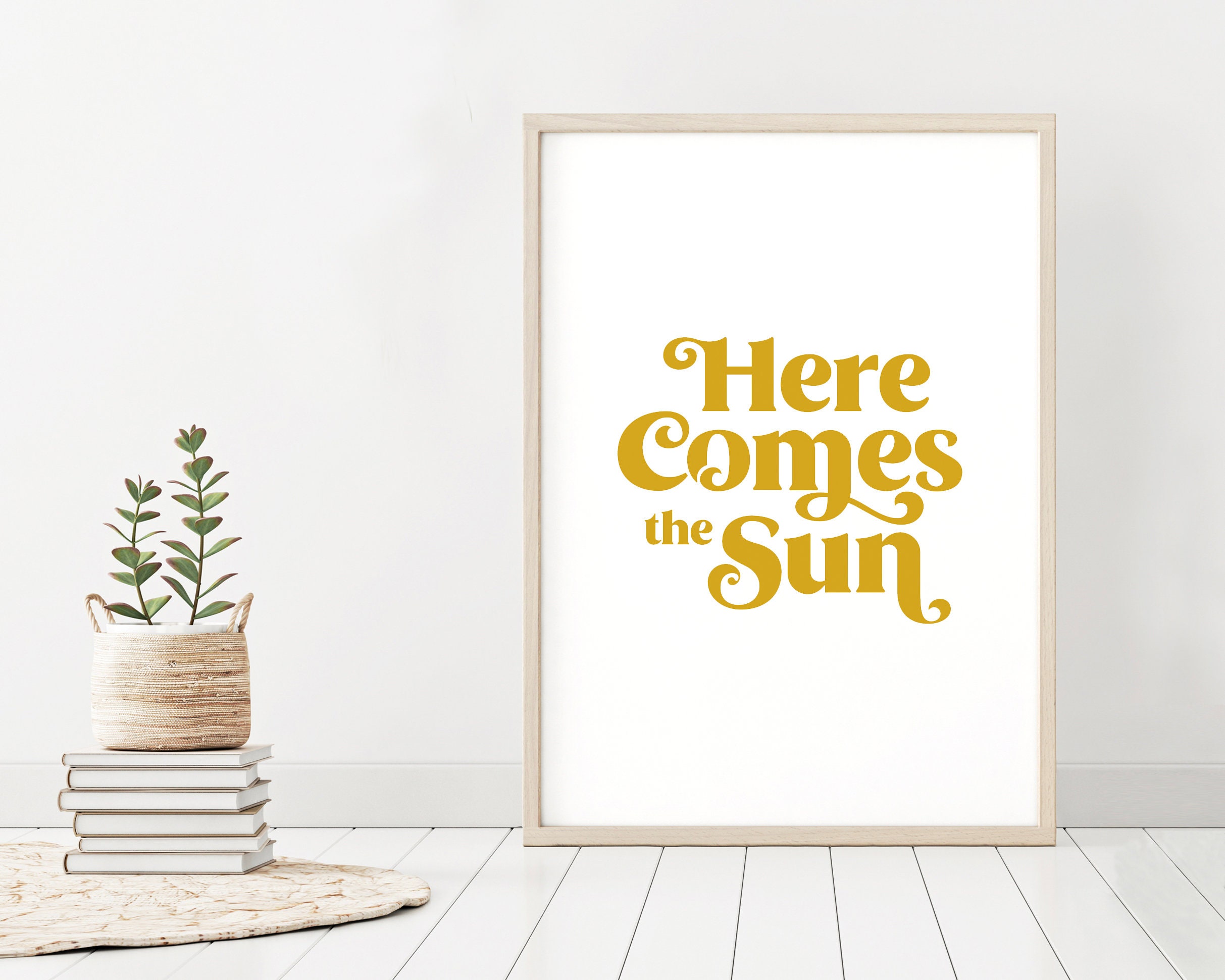 Here Comes the Sun Art Print the Beatles Wall Art 1960s - Etsy